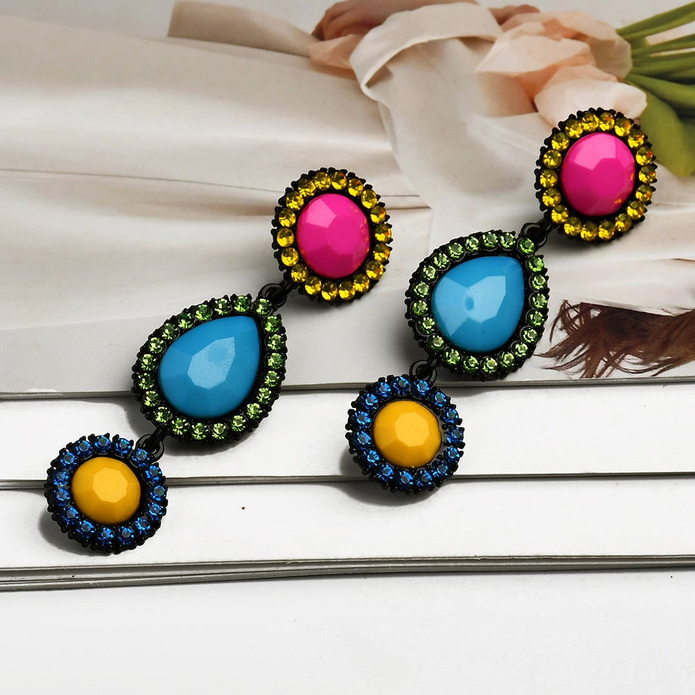 New Arrival Minimalist Za Dangle Earrings For Women Gofaer Finds Store