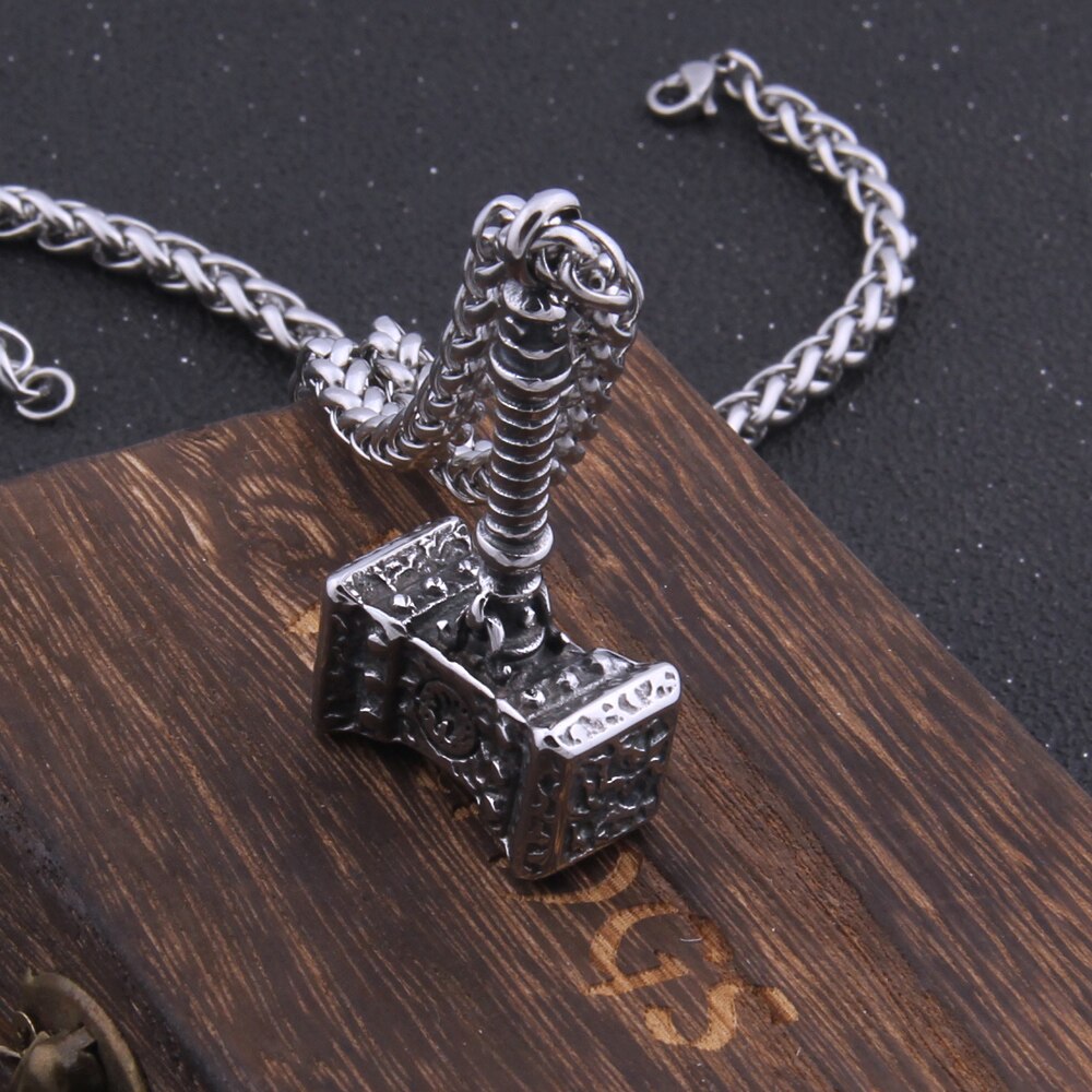 Stainless Steel Never Fade Thrall‘s Hammer of Destruction necklace ...