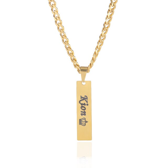 Personalized Custom Carving Name Necklaces For Men Women – Gofaer Finds ...