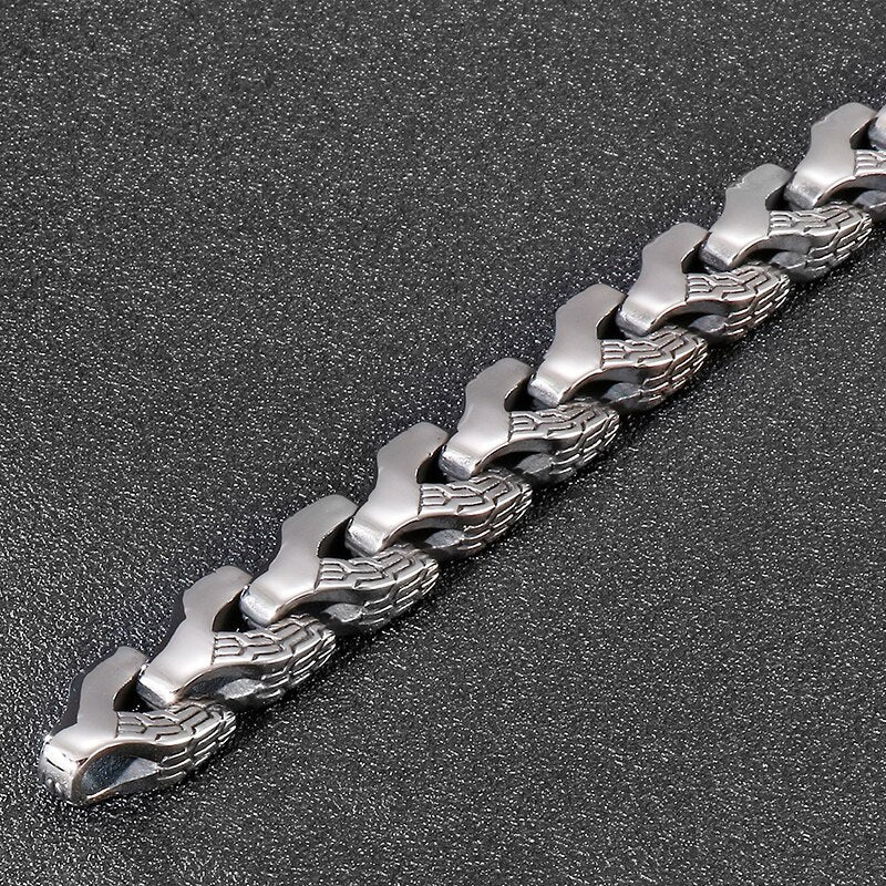 14MM Keel Chain On Hand Titanium Steel Bracelets For Men – Gofaer Finds ...