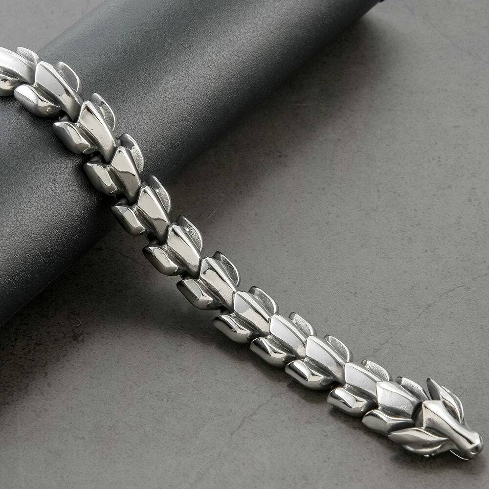 Masculine Dragon Keel Link Chain Bracelet Men – Gofaer Finds store!