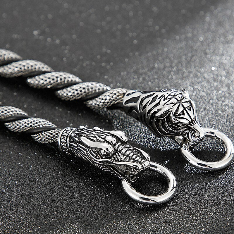 Gothic Tiger/Dragon Head Bracelet for Men – Gofaer Finds store!