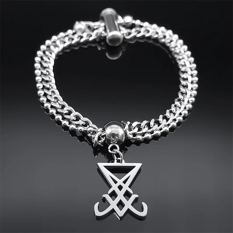 Lucifer Symbol Seal Bracelet for Women Men – Gofaer Finds store!