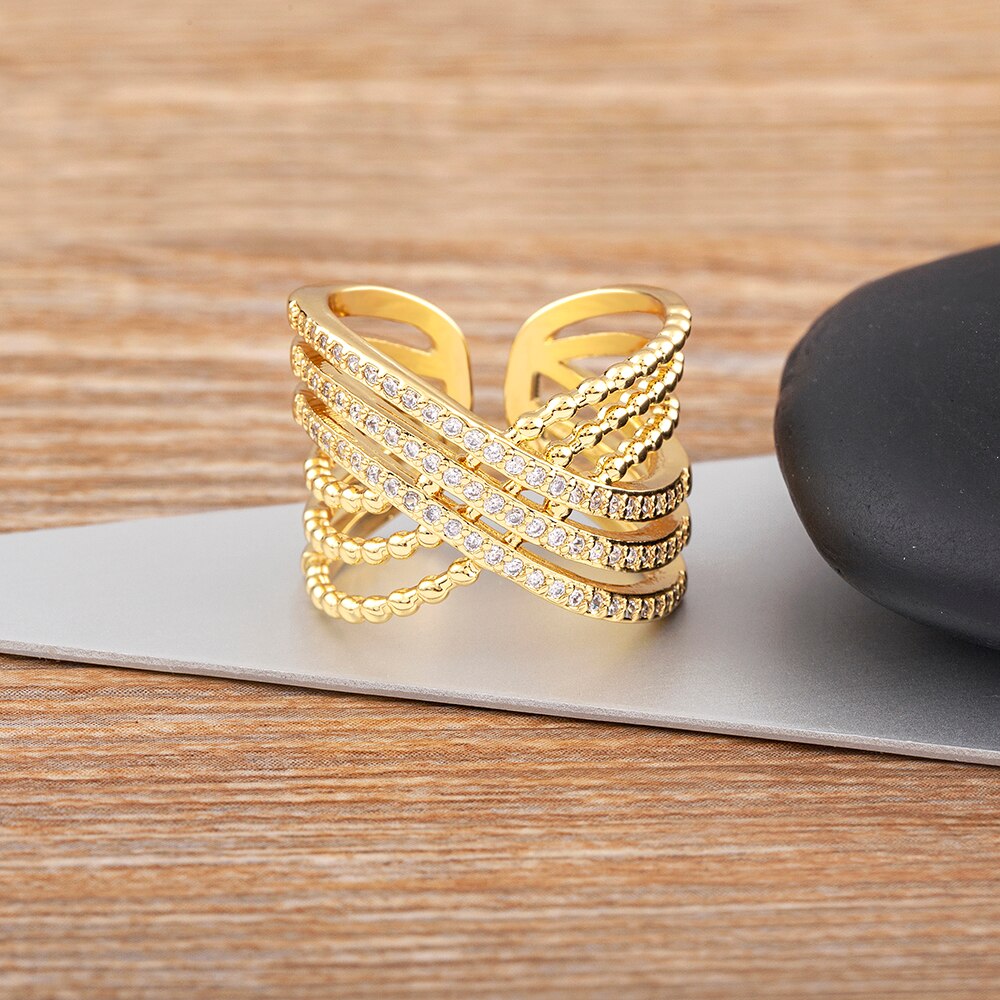 Multilayer Crossed Rings for Women – Gofaer Finds store!