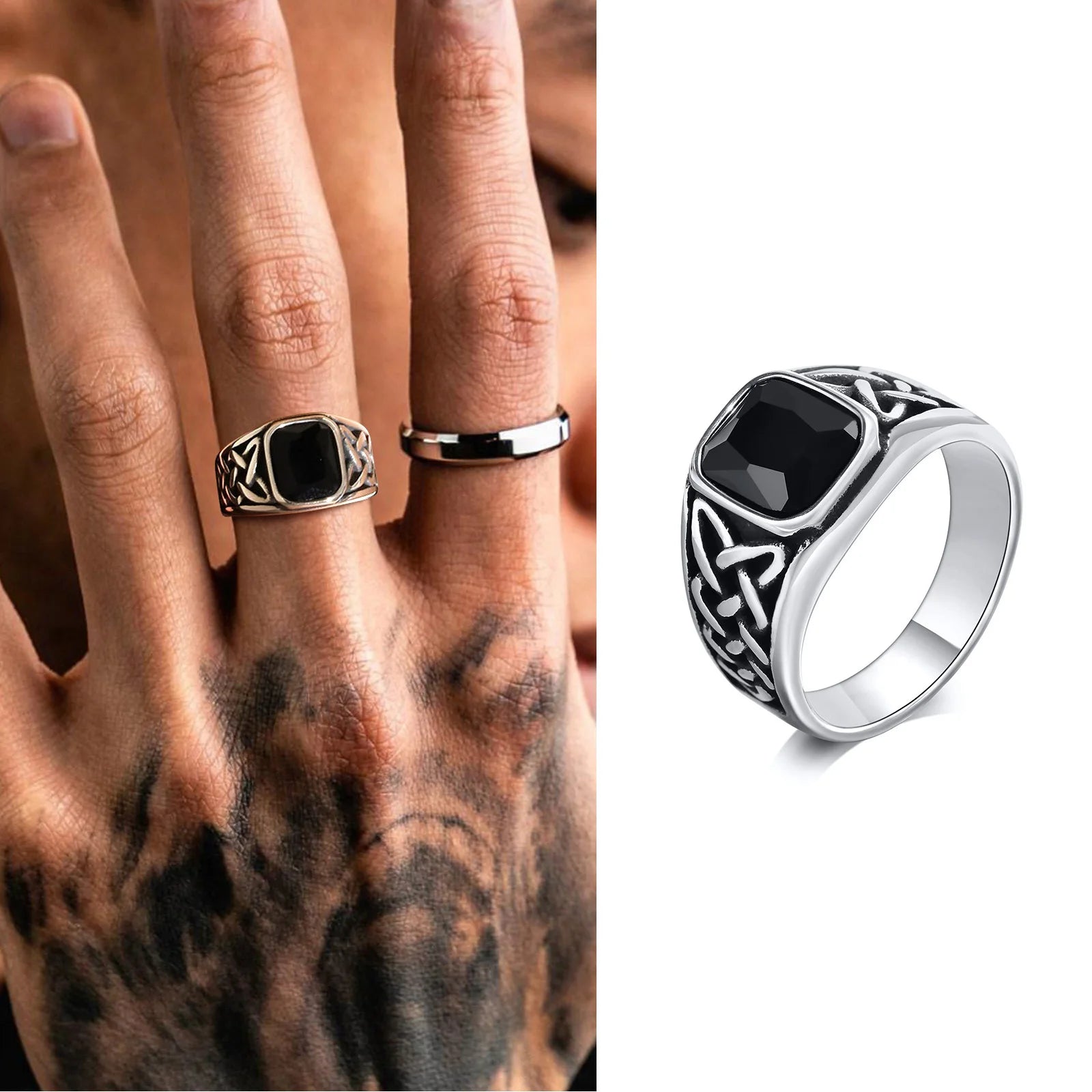 Punk Vintage Ethnic Rings for Men – Gofaer Finds store!
