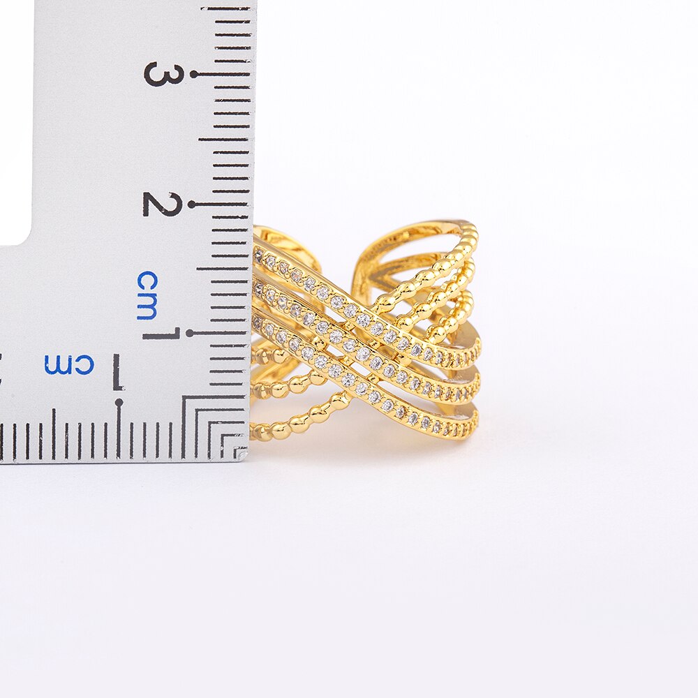 Multilayer Crossed Rings for Women – Gofaer Finds store!