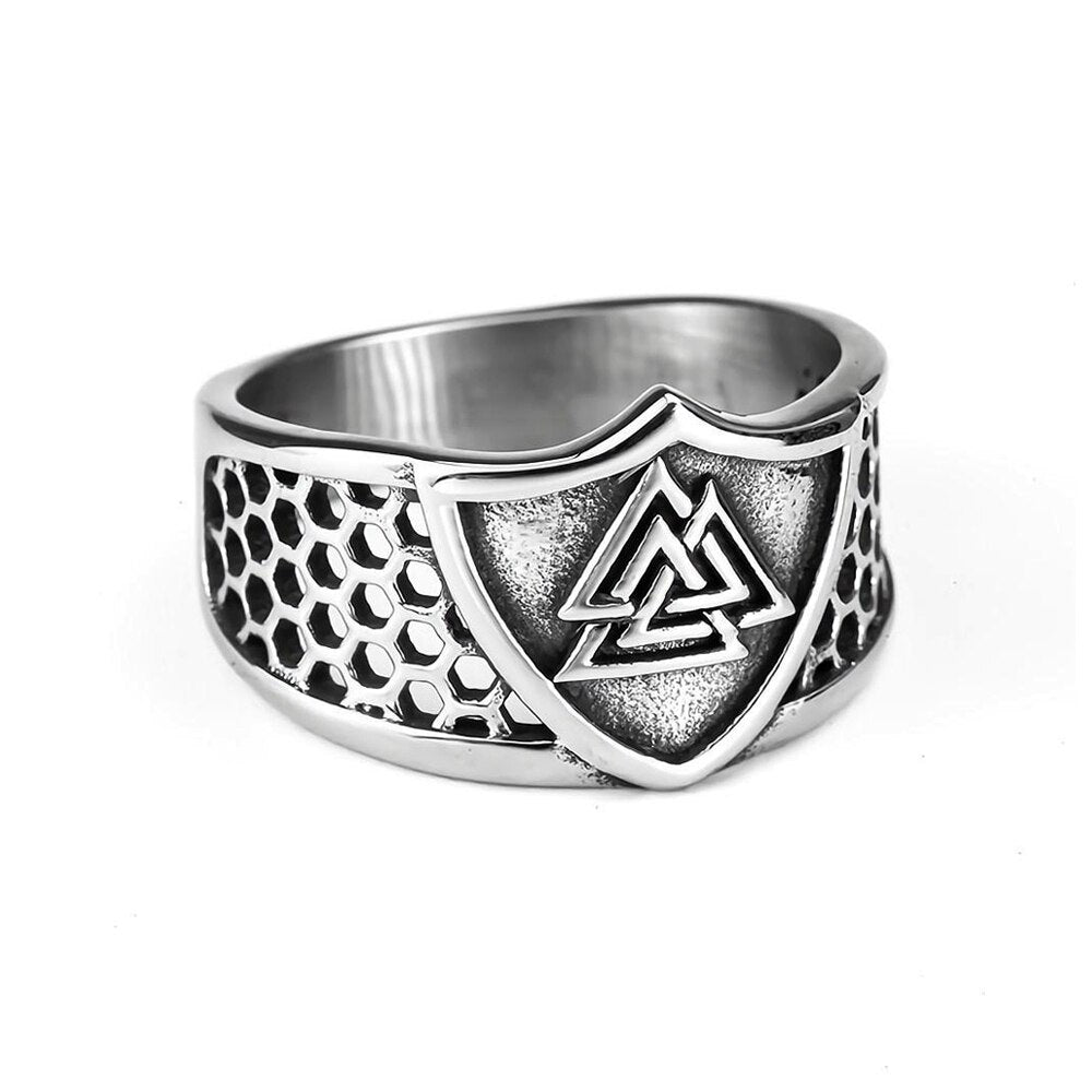 Vintage 316L Stainless Steel Viking Valknut Ring For Men – Gofaer Finds ...