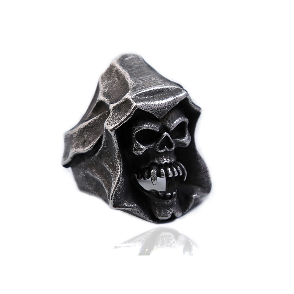 Vintage Domineering Death Skull Ring For Men – Gofaer Finds store!