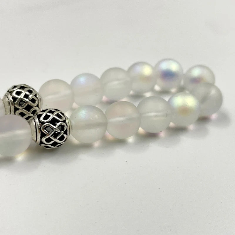 Tasbih Matte crystal muslim misbaha islamic white prayer beads store ...