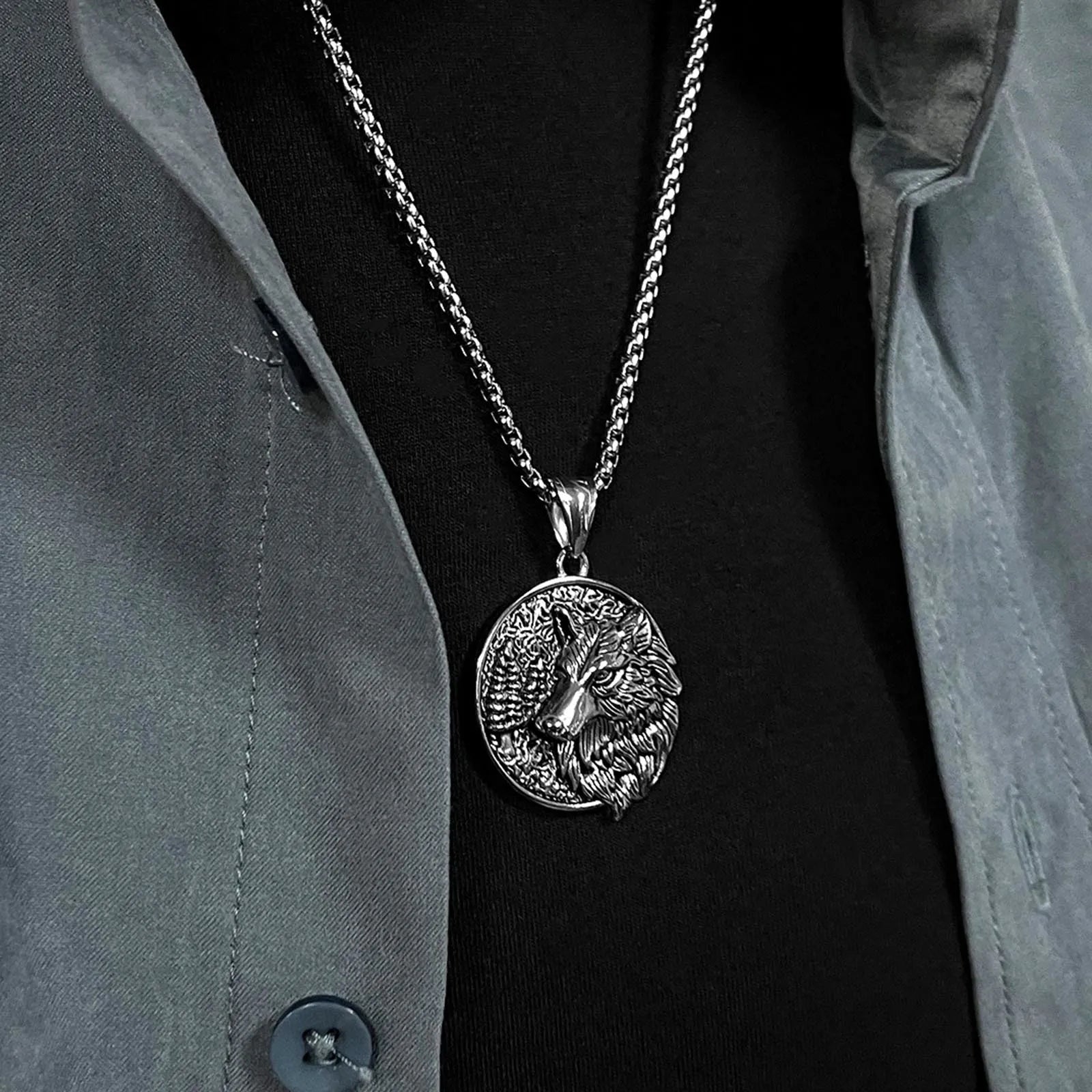 Norse Viking Wolf Necklaces for Men – Gofaer Finds store!