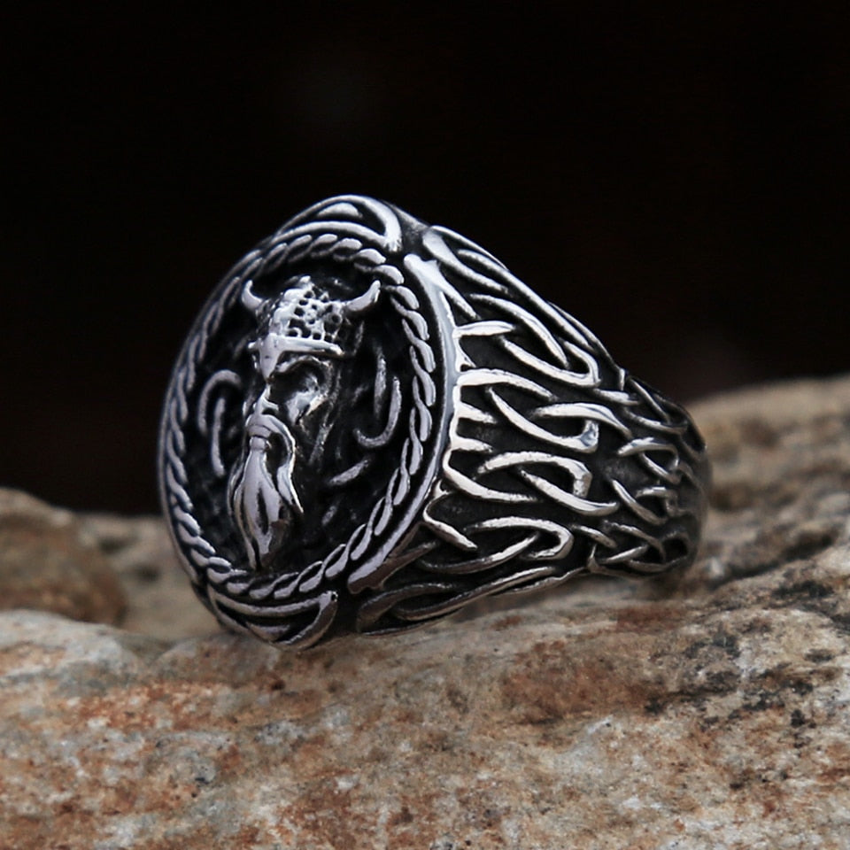 Men's Vintage Norse Viking Warrior Helmet Ring – Gofaer Finds store!