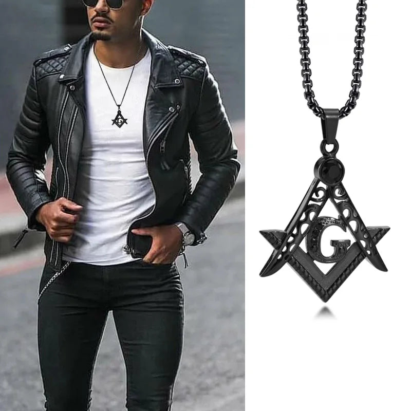 Masonic G Freemasonry Crest Necklace – Gofaer Finds store!