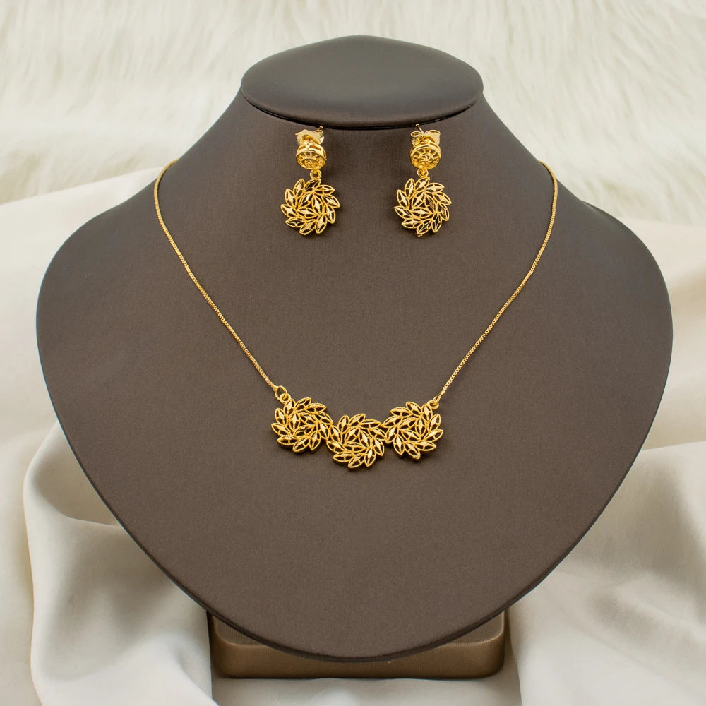 Dubai Italy Gold Color Jewelry Set for Women – Gofaer Finds store!