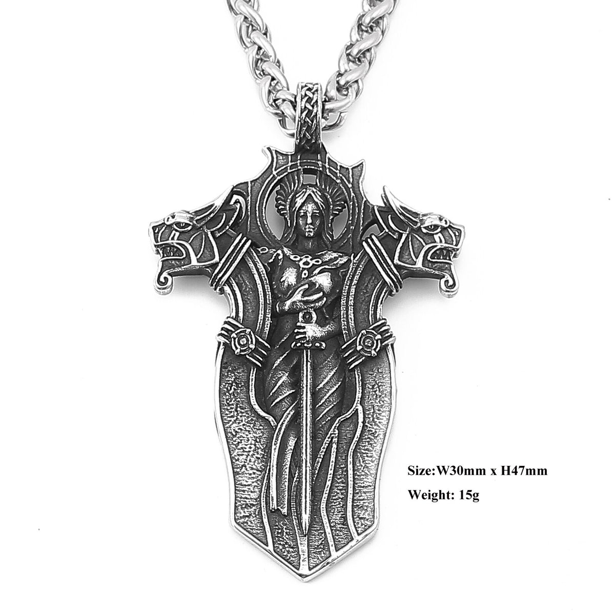 Norse Myth Inspired Stainless Steel Viking Jewelry Norse Goddess Valky ...