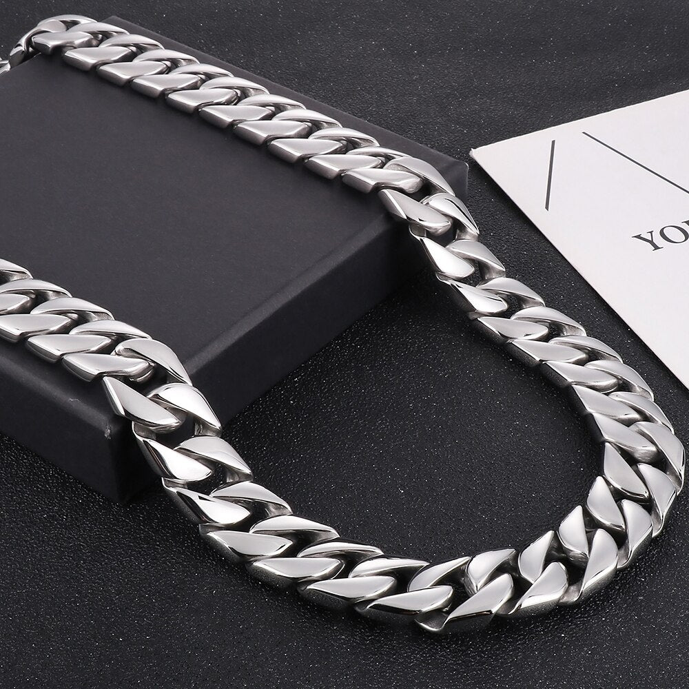 Heavy Stainless Steel Choker Necklace For Men – Gofaer Finds store!