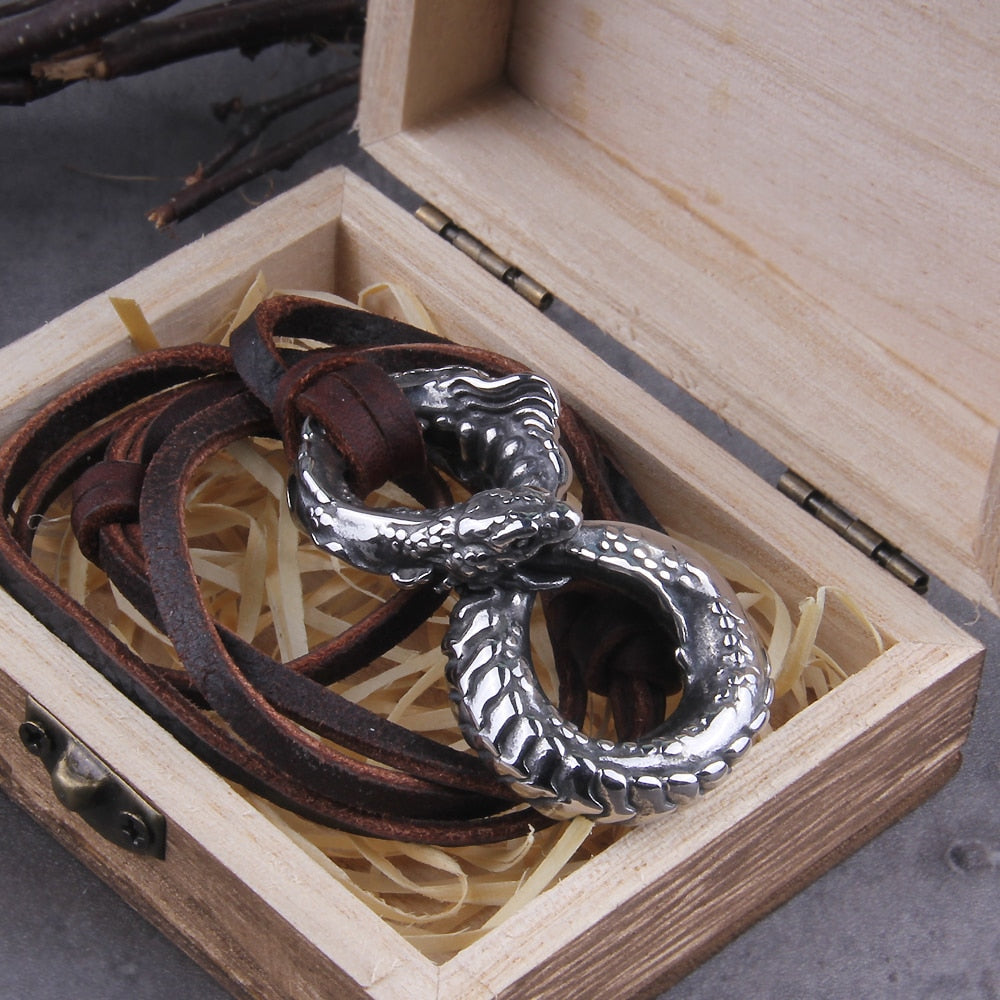 Never Fade Norse dragon snake Unlimited Self-devourer Ouroboros pendan ...