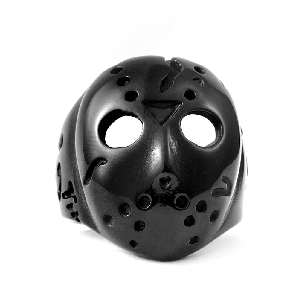 Punk Vintage Black Friday Killer Jason Mask Ring For Men – Gofaer Finds ...