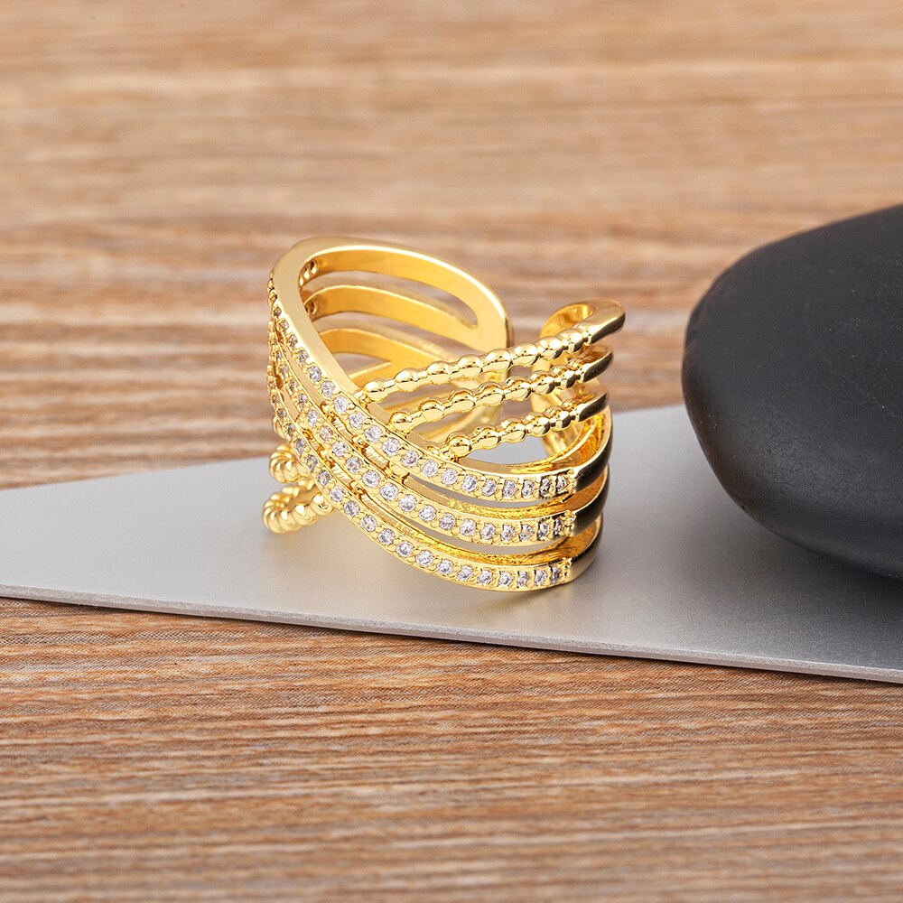 Multilayer Crossed Rings for Women – Gofaer Finds store!