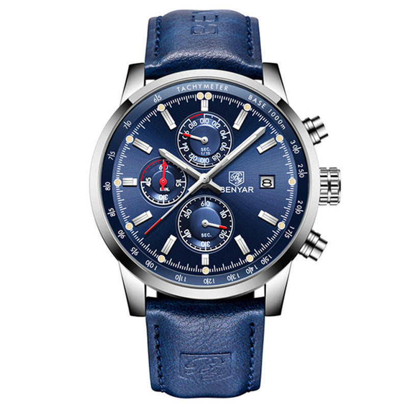 Men Luxury Quartz Watch Fashion Chronograph Watch – Gofaer Finds store!