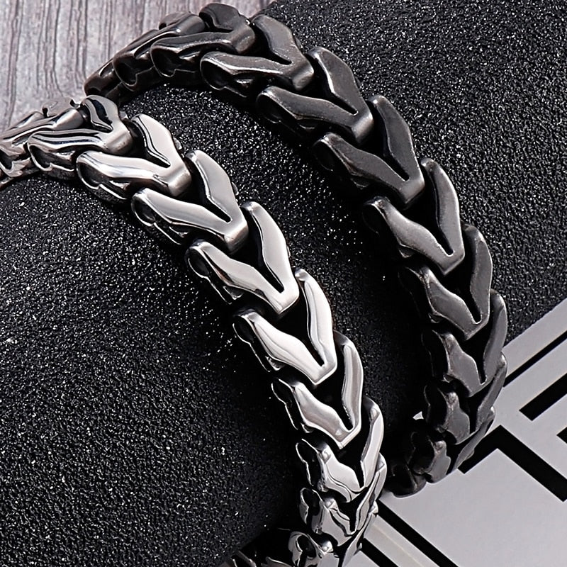 Vintage 12MM V Shape Chain Strap Bracelet Men's – Gofaer Finds store!