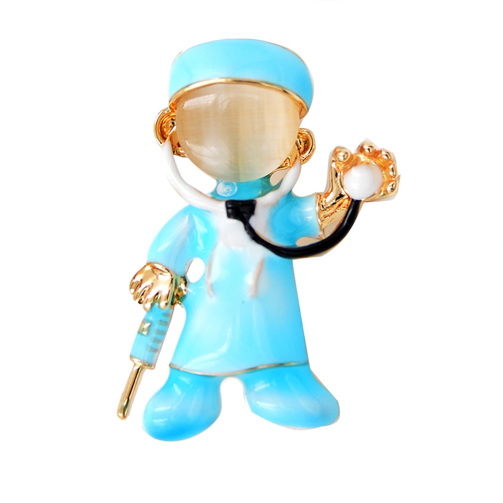 Opal Enamel Doctor Boys Brooches Medical Brooch – Gofaer Finds store!
