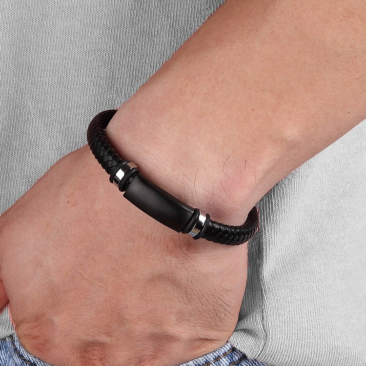 Luxury Stainless Steel Accessories Genuine Leather Combination 3 Color ...