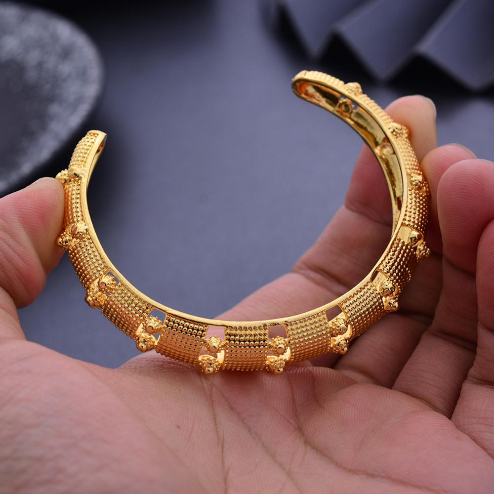 Ethiopian Dubai Bangles For Women Gold Color Dubai/African/Arab/Middle ...