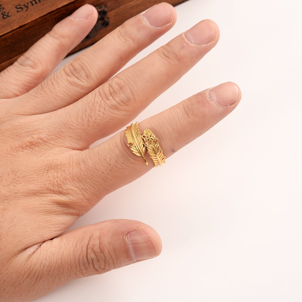 24k Ethiopia Dubai Gold Color Arab adjusable Rings Resizable for Women ...