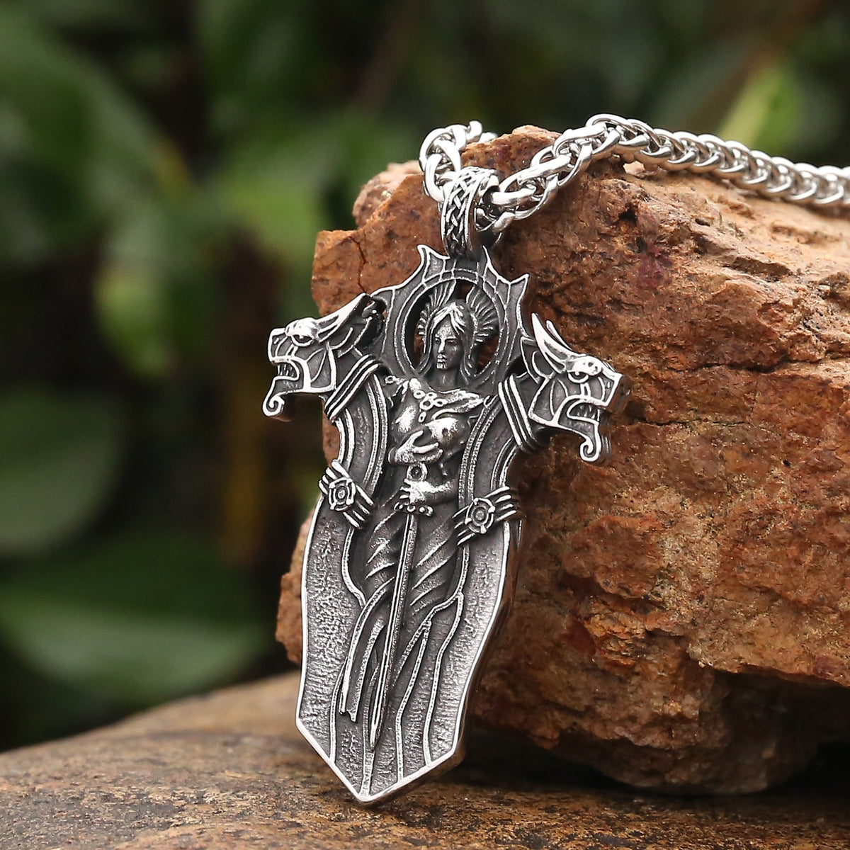 Norse Myth Inspired Stainless Steel Viking Jewelry Norse Goddess Valky ...