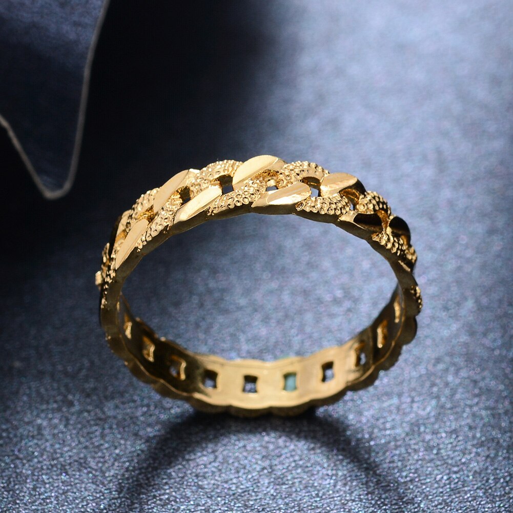 Arabic Dubai Gold Color Rings For Women Summer Cooper Ethiopian Africa ...