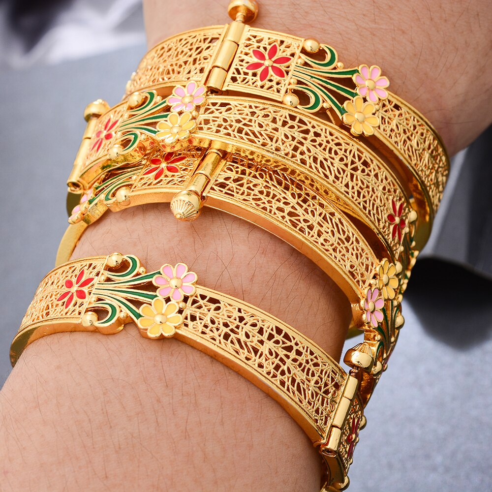 Nigerian wedding Gold Color Bangles For Woman – Gofaer Finds store!