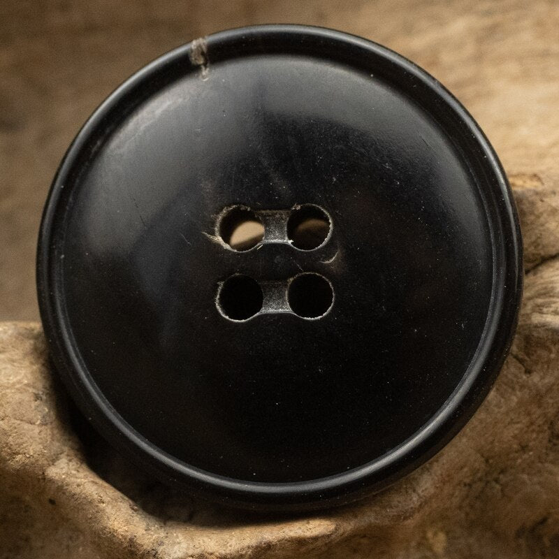 Domed Black and Brown Real Horn Buttons – Gofaer Finds store!