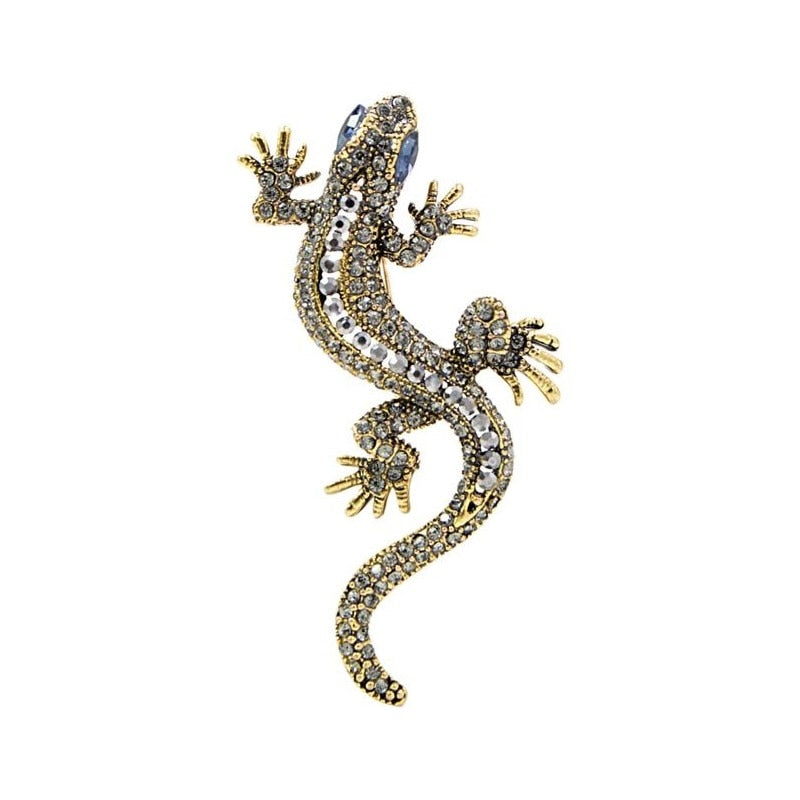 2 Colors Available Rhinestone Lizard Brooches – Gofaer Finds store!