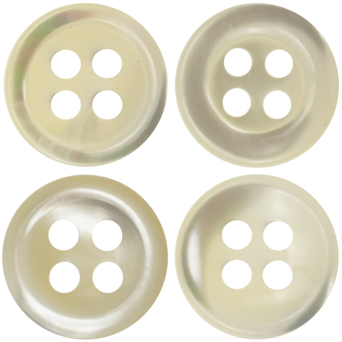 5pcs 2.65mm Thickness Trocas Shell Button in 4 Styles Natural Material ...