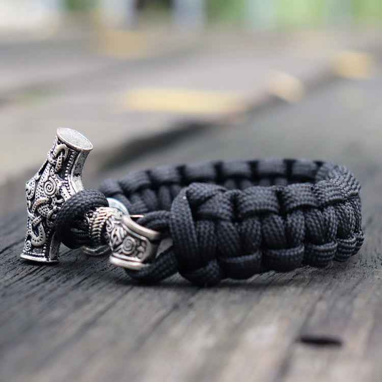 Mens Viking Mjolnir Leather Bracelet – Gofaer Finds store!