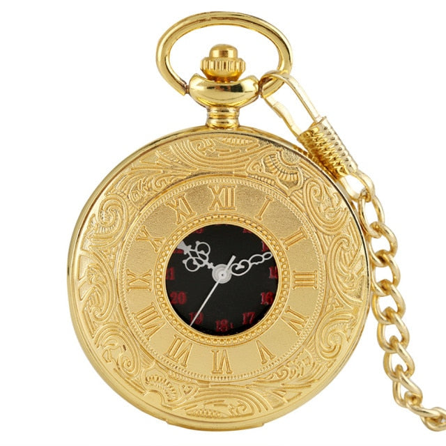 Vintage Roman Number Quartz Steampunk Pocket Watch – Gofaer Finds store!