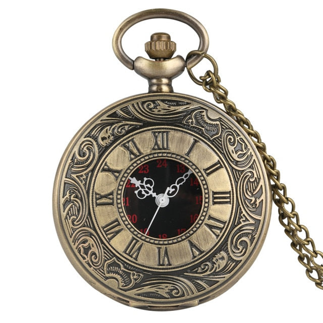 Vintage Roman Number Quartz Steampunk Pocket Watch – Gofaer Finds store!