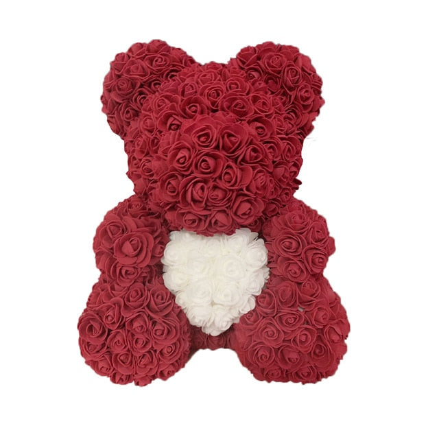 25cm/40cm Teddy Rose Bear Artificial Flower Rose – Gofaer Finds store!