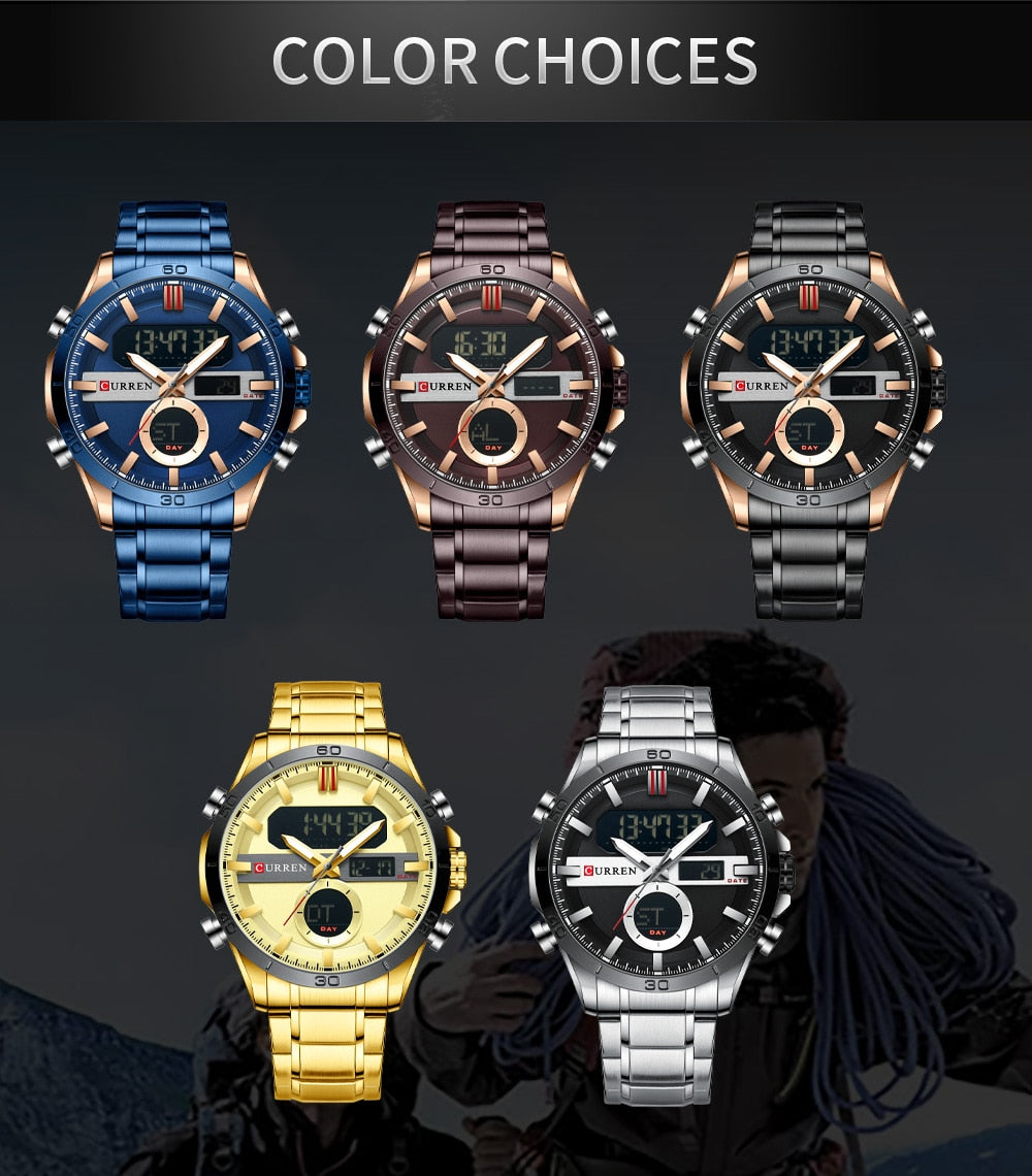 Fashion Sport Gold Men's Digital Watches – Gofaer Finds store!