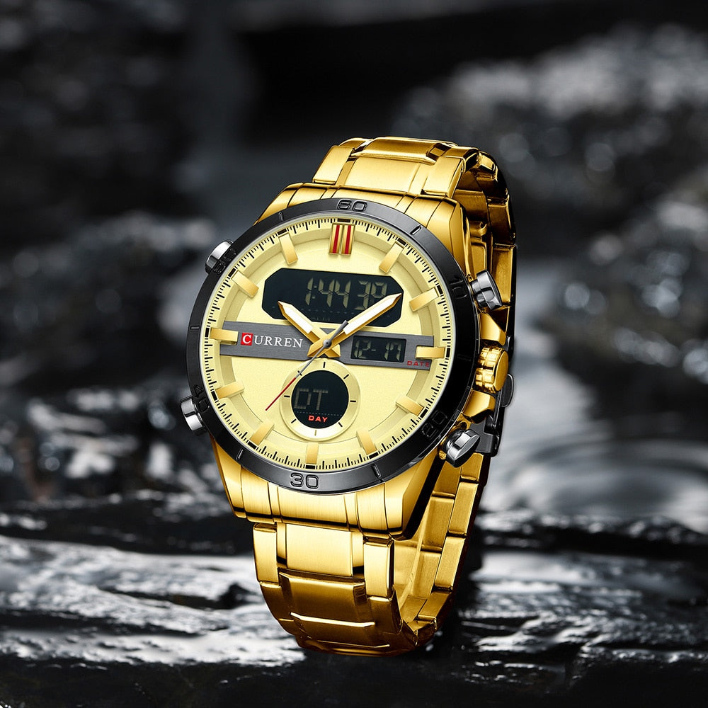 Fashion Sport Gold Men's Digital Watches – Gofaer Finds store!