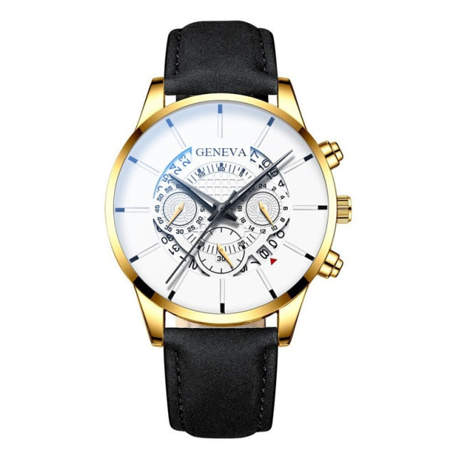 Men Casual Calendar Clock Male Stainless Steel Quartz Watch – Gofaer ...