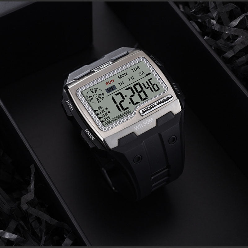 Mens Big Numbers Men Sport Watch Digital Multifunction Alarm Chrono ...
