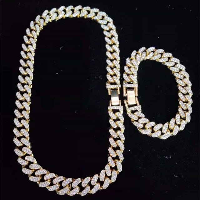 Hip hop Iced Out Bling chain Necklace – Gofaer Finds store!