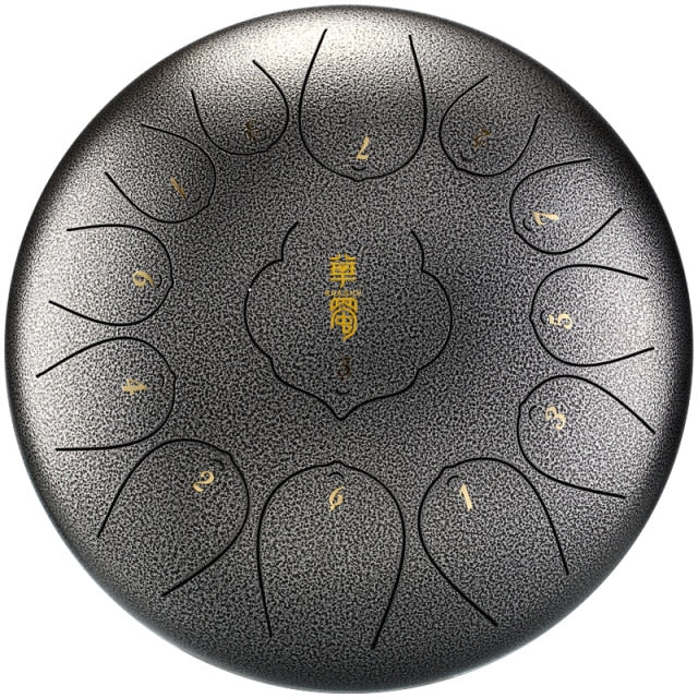 Handpan drum 12 Inch 13 Tone Steel Tongue Drum – Gofaer Finds store!