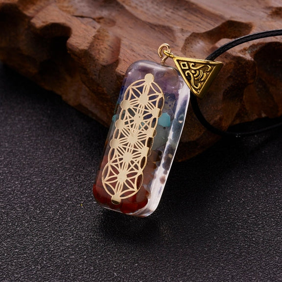 Natural Stone Geometric Pattern Rope Chain Necklace – Gofaer Finds store!