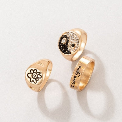 Alien Flower Resin Acrylic Enamel Luxury Clouds Rings – Gofaer Finds store!