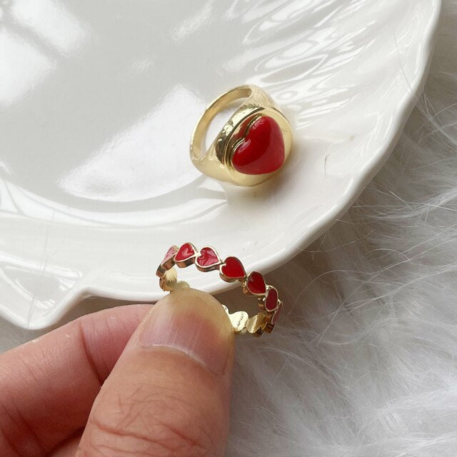 Alien Flower Resin Acrylic Enamel Luxury Clouds Rings – Gofaer Finds store!