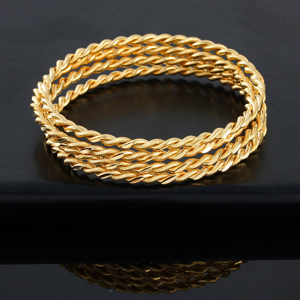 Luxury Gold Color Jewelry Muslim Turkish Bangles – Gofaer Finds store!