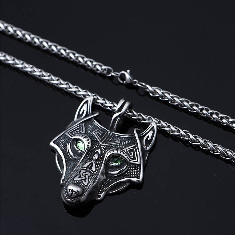 Vikings Wolf head Rune Necklaces – Gofaer Finds store!
