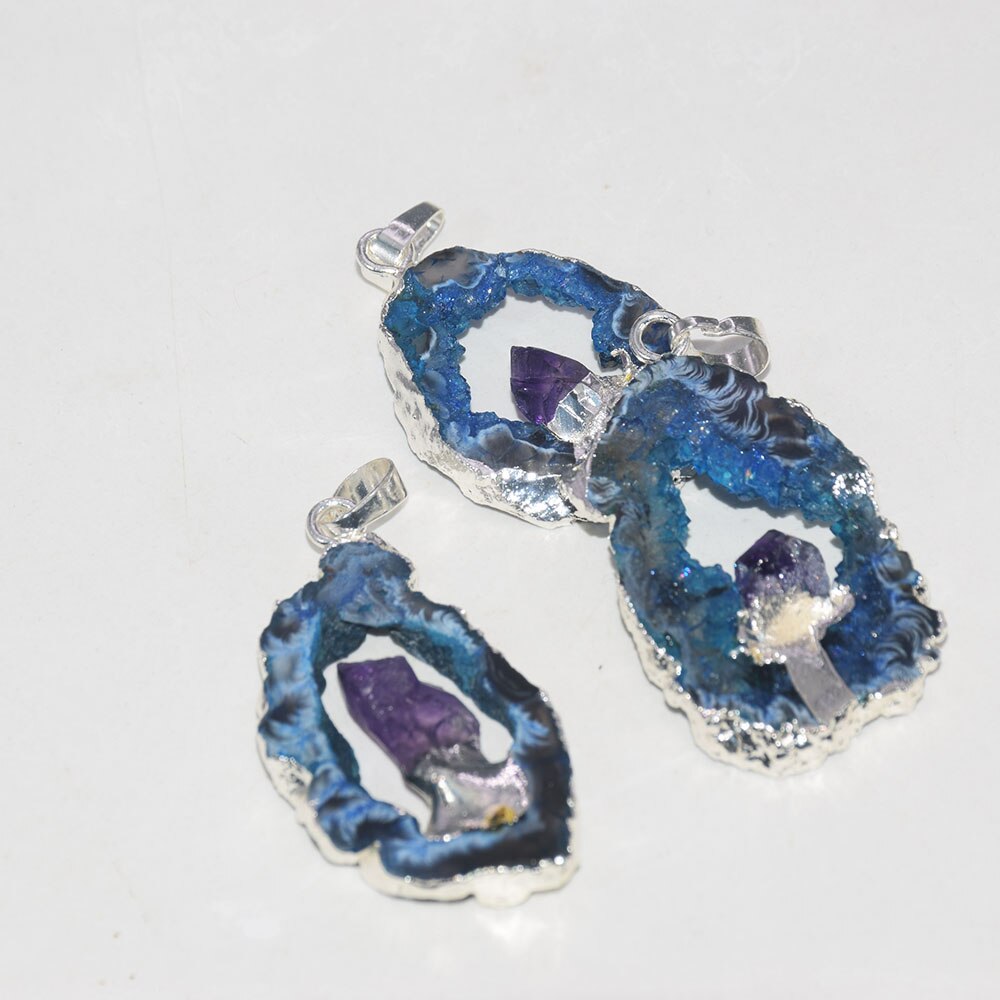 Natural Blue Stone pendants – Gofaer Finds store!